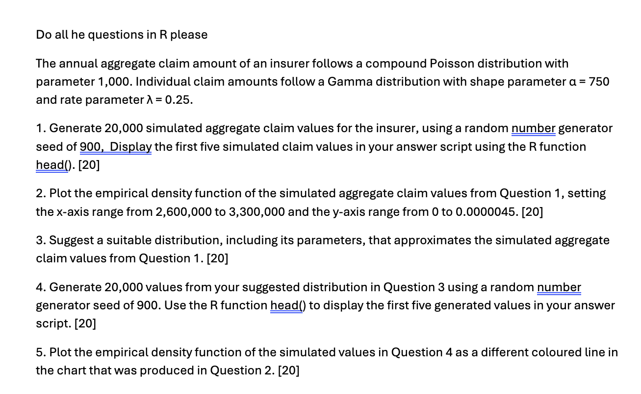 Do all the questions in R please The annual aggregate | Chegg.com