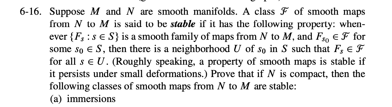 Solved 16. Suppose M and N are smooth manifolds. A class F | Chegg.com