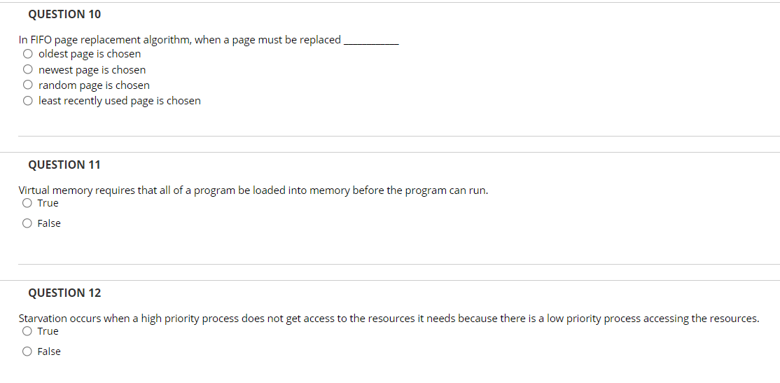 Solved QUESTION 10 In FIFO page replacement algorithm, when | Chegg.com