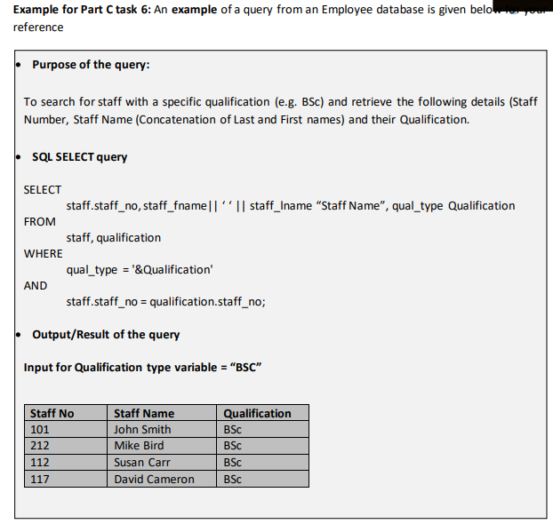 Solved Task 6 Construct SQL Queries [25 marks] Identify ten | Chegg.com