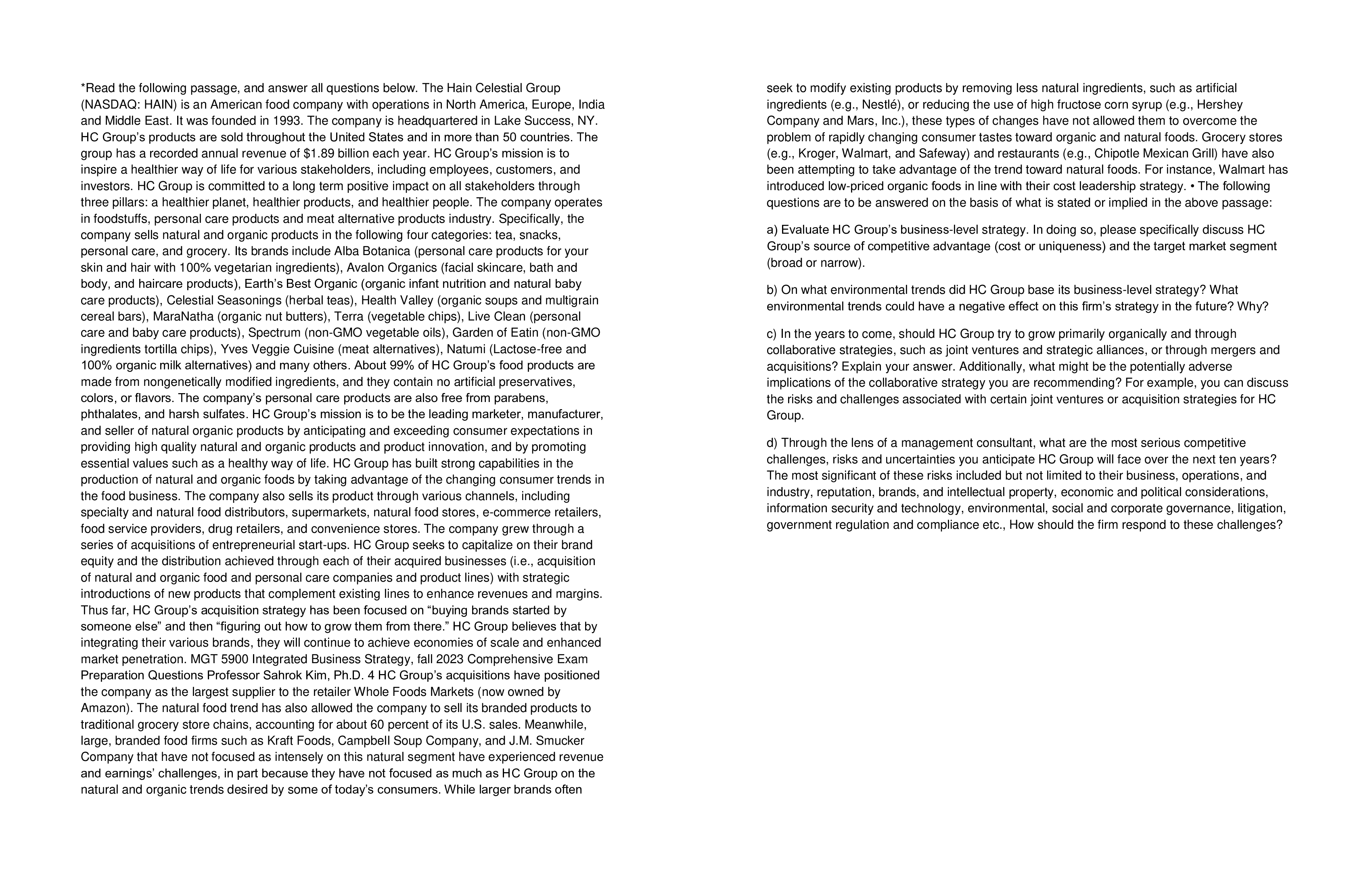 Solved *Read the following passage, and answer all questions | Chegg.com