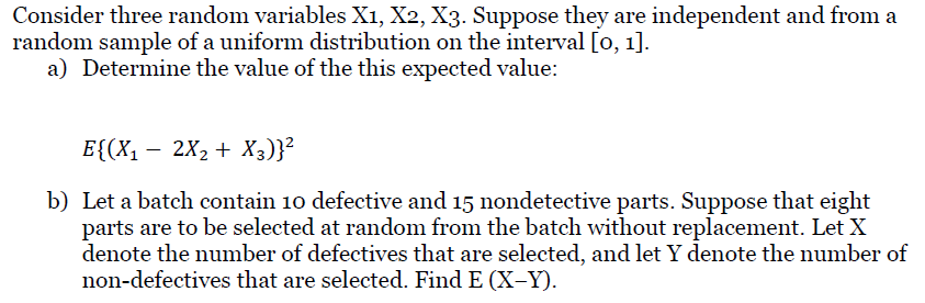Solved Consider three random variables X1, X2, X3. Suppose | Chegg.com