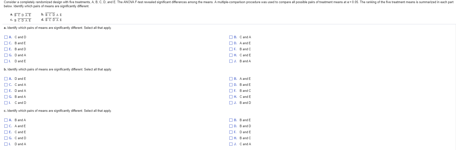 Solved Consider a completely randomized design with five | Chegg.com