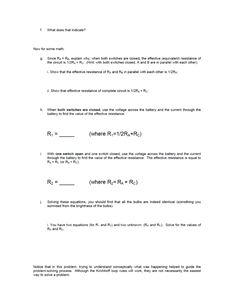 Solved Worksheet for Exploration 30.2: Light Bulbs In this | Chegg.com