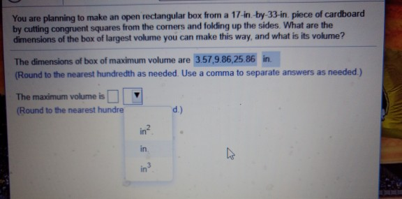 Solved You are planning to make an open rectangular box from | Chegg.com