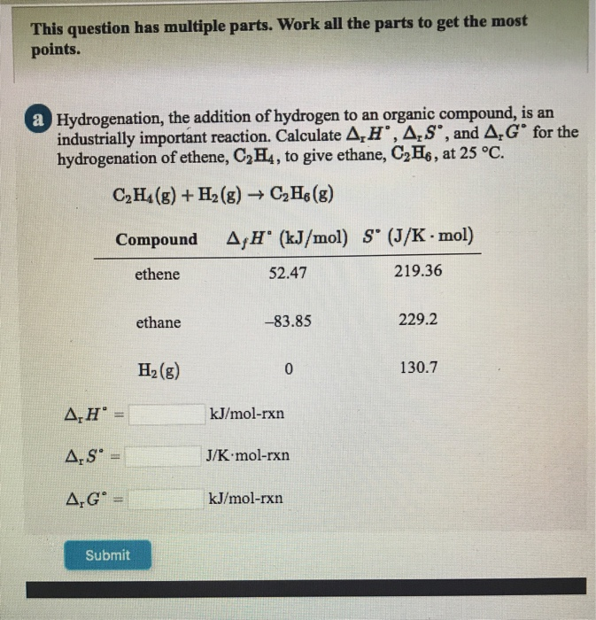 Solved TUTOR Entropy Change: Predict Sign, Calculate from | Chegg.com