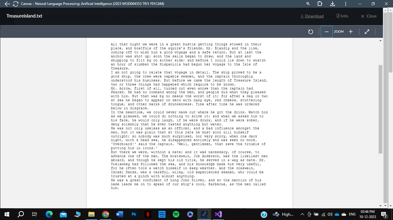 Solved Many Text Parsing Operations In Natural Language