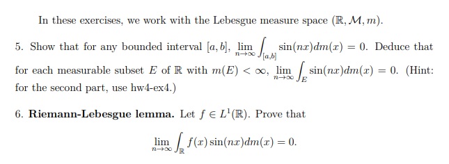 Solved REAL ANALYSIS - THE LEBESGUE INTEGRAL (Solve the | Chegg.com