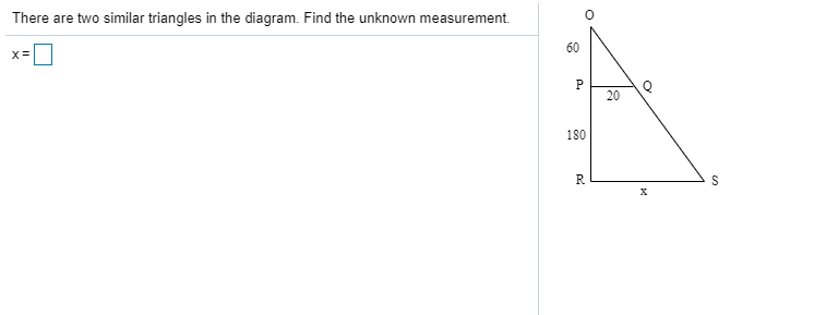 Solved Find the unknown angle measure in the pair of similar | Chegg.com