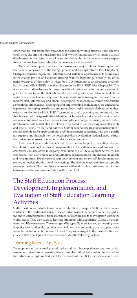 Chapter 20 Stall Education to Meet Health Professions | Chegg.com