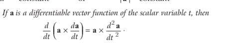 Solved If a is a differentiable vector function of the | Chegg.com