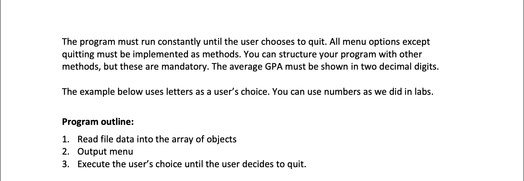 Solved Your project submission must have three files - - A | Chegg.com