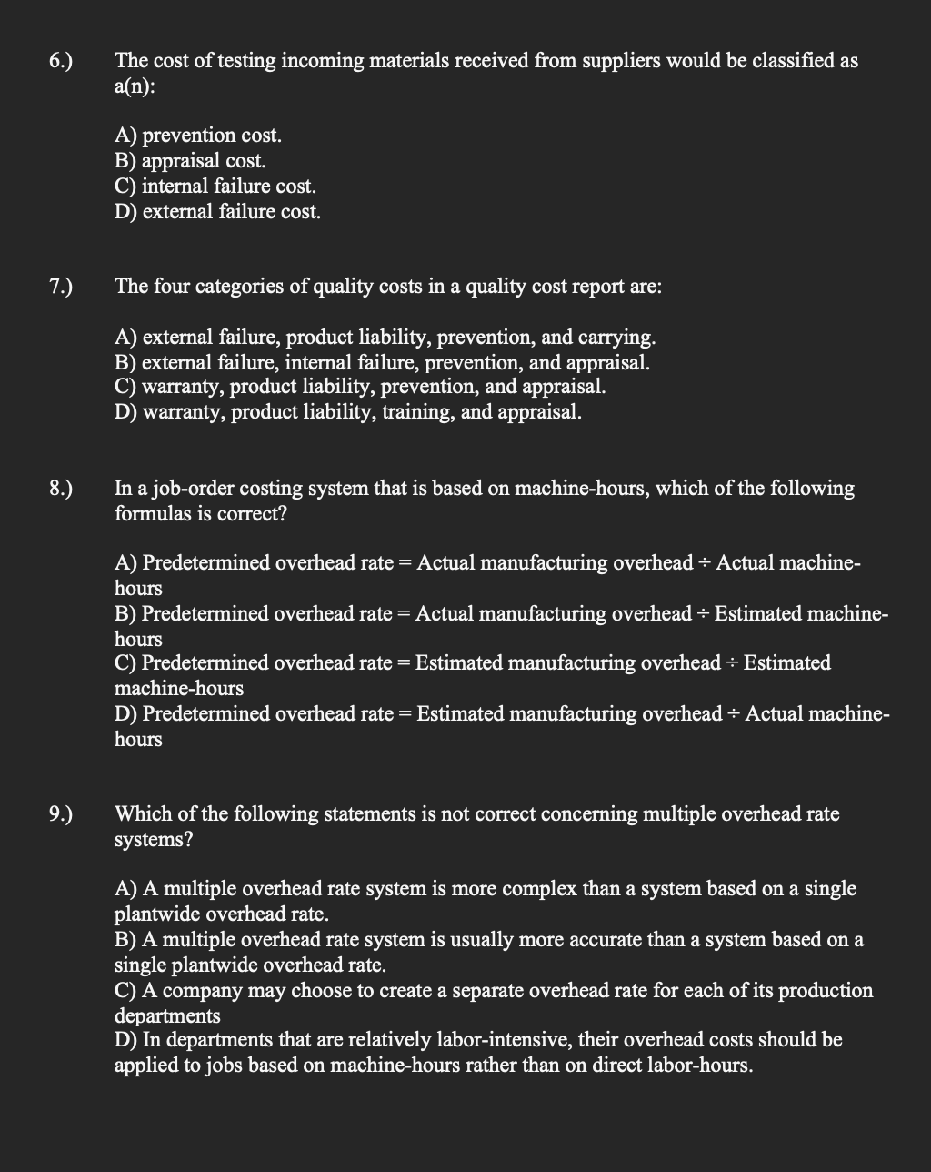Solved True/False Questions (10 points/1 point per | Chegg.com