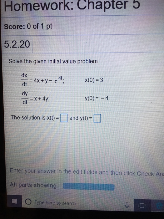 Solved Homework Chapter 5 Score 0 Of 1 Pt 5 2 19 Solve The