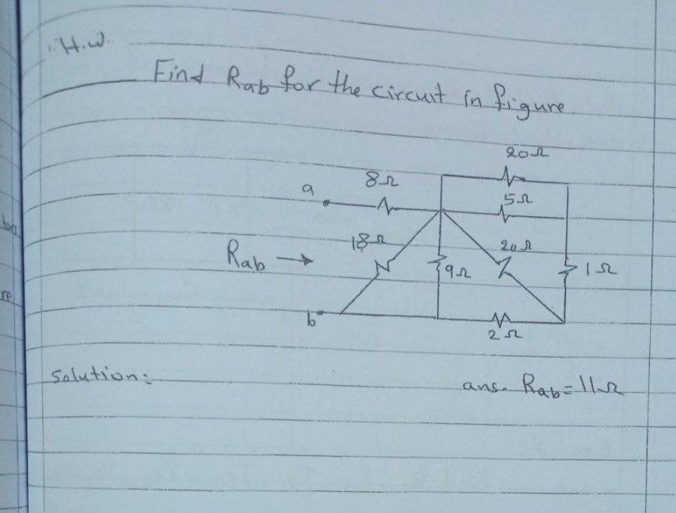 Solved How Find Rab for the circuit in figure. 2002 8r a 52 | Chegg.com