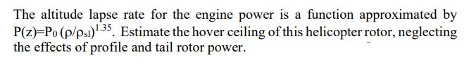 A helicopter has a main rotor speed of 260 rpm, and a | Chegg.com