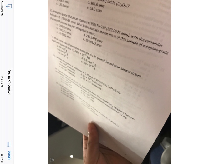 Weapons-grade plutonium consists of 93% Pu-239 | Chegg.com