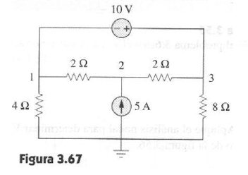 Solved Determine the node voltages in the circuit of Fig. | Chegg.com