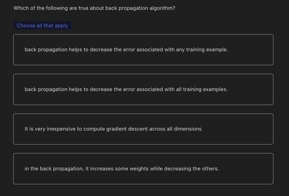 Solved Which of the following are true about back | Chegg.com