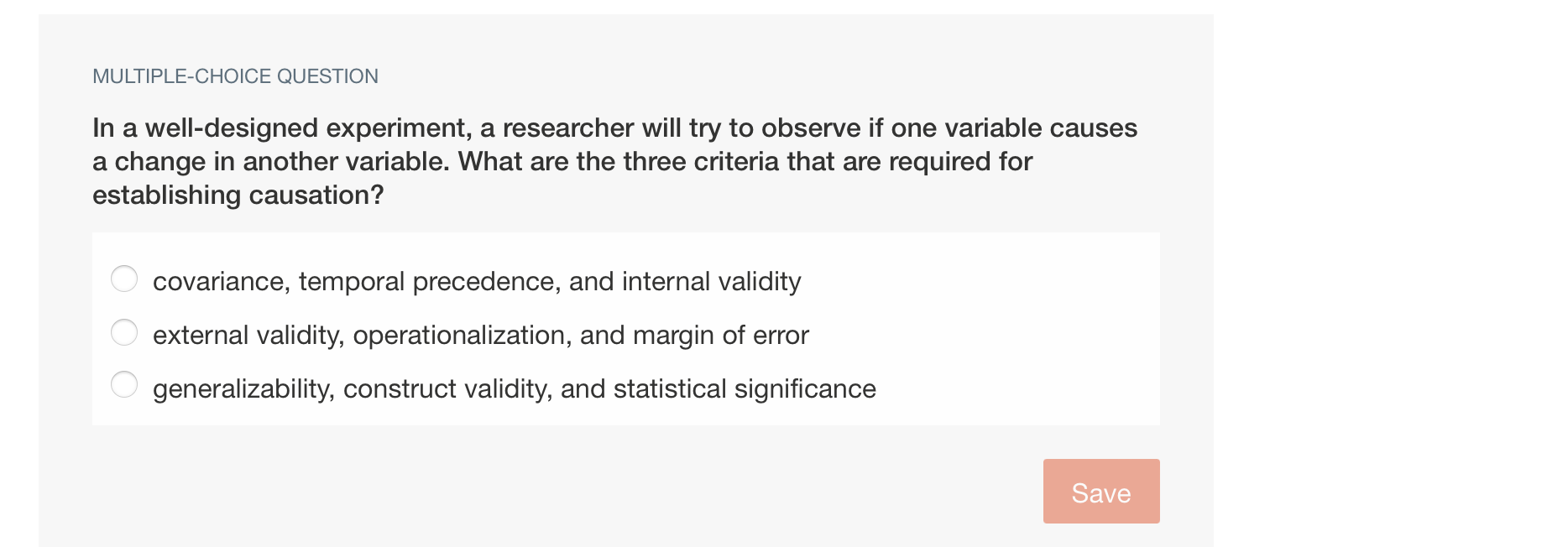 Solved MULTIPLE-CHOICE QUESTION In a well-designed | Chegg.com