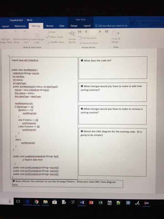 Solved ClassActivity1 Word Layout References Mailings Review | Chegg.com Solved ClassActivity1 Word Layout References Mailings Review | Chegg.com