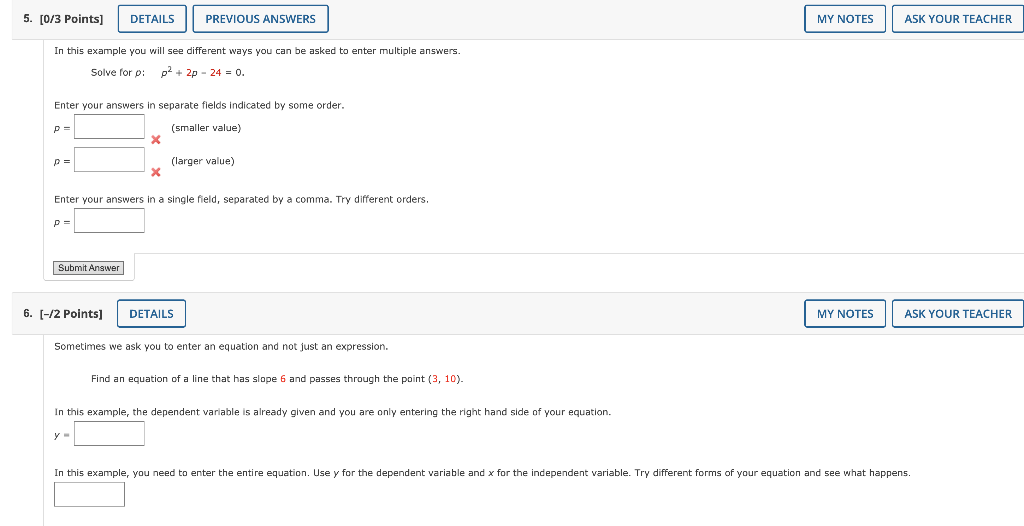 Solved 5. [0/3 Points) DETAILS PREVIOUS ANSWERS MY NOTES ASK | Chegg.com