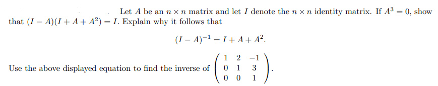 Solved Find all value(s) of the constant a for which | Chegg.com