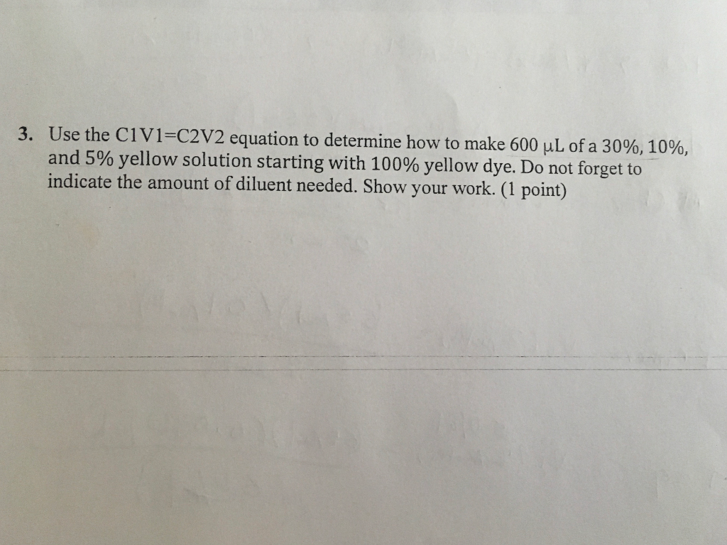 Solved Use the Civi-C2V2 equation to determine how to make | Chegg.com