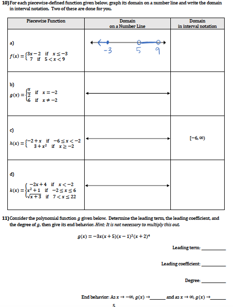 Solved 10)For each piecewise-defined function given below, | Chegg.com