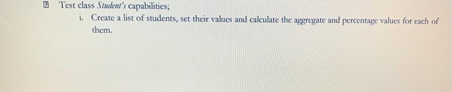 Solved Part I: Student Record Class 1. Create a class called | Chegg.com
