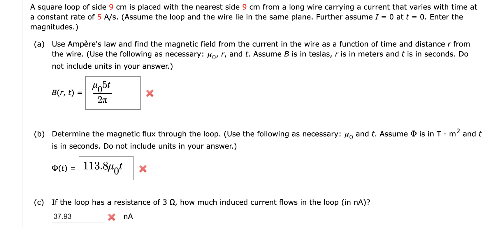 Solved I need the correct answers please. I already posted | Chegg.com