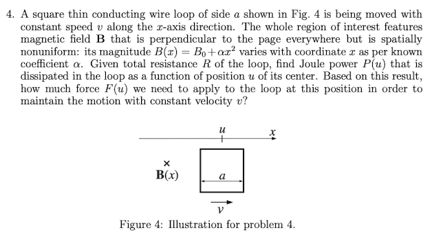 Solved A square thin conducting wire loop of side a shown in | Chegg.com