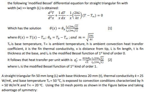 the following 'modified Bessel differential equation | Chegg.com