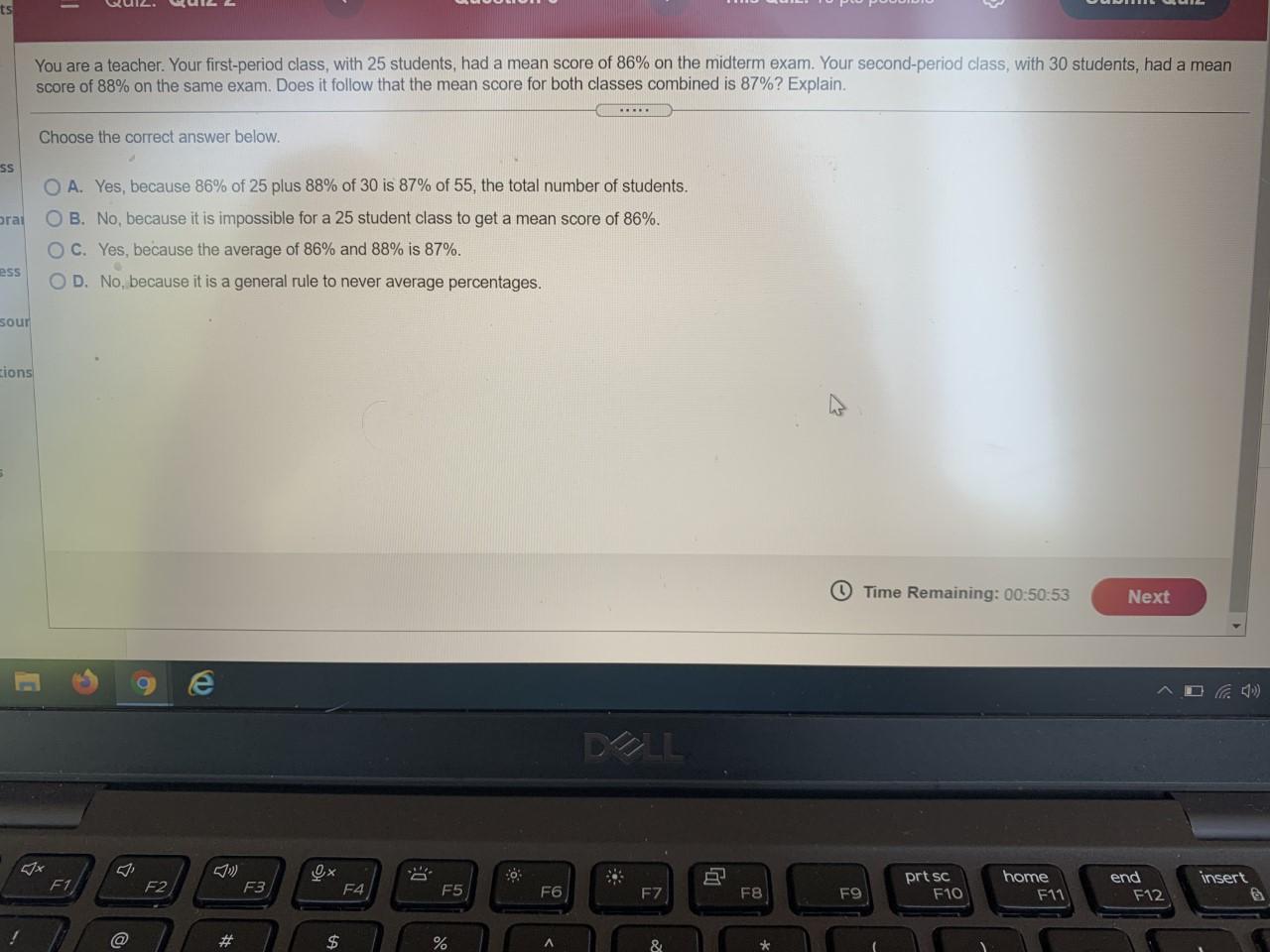 Solved You are a teacher. Your first-period class, with 25 | Chegg.com