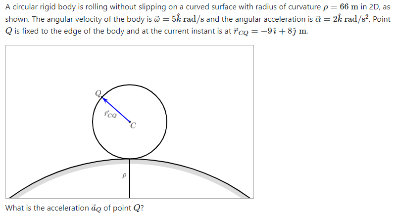 Solved A circular rigid body is rolling without slipping on | Chegg.com
