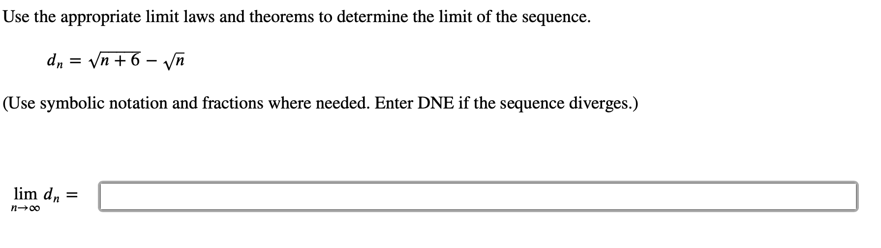 Solved Use the appropriate limit laws and theorems to | Chegg.com