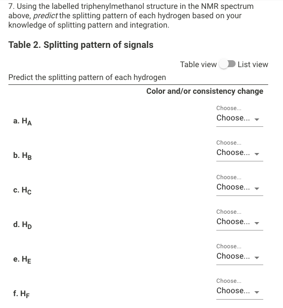 Solved Spectrum A TH triphenylmethanol @ 500 MHz solvent: CD | Chegg.com