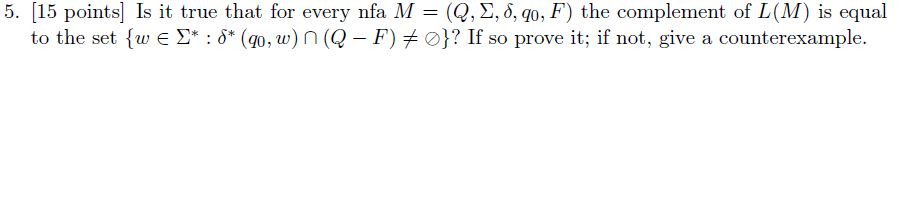 Solved 4. [20 points] Convert the nfa defined by ở (q0, a) = | Chegg.com