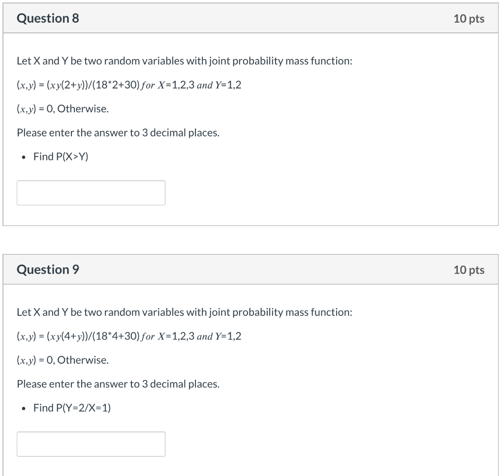 Solved 8. Let X and Y be two random variables with joint | Chegg.com