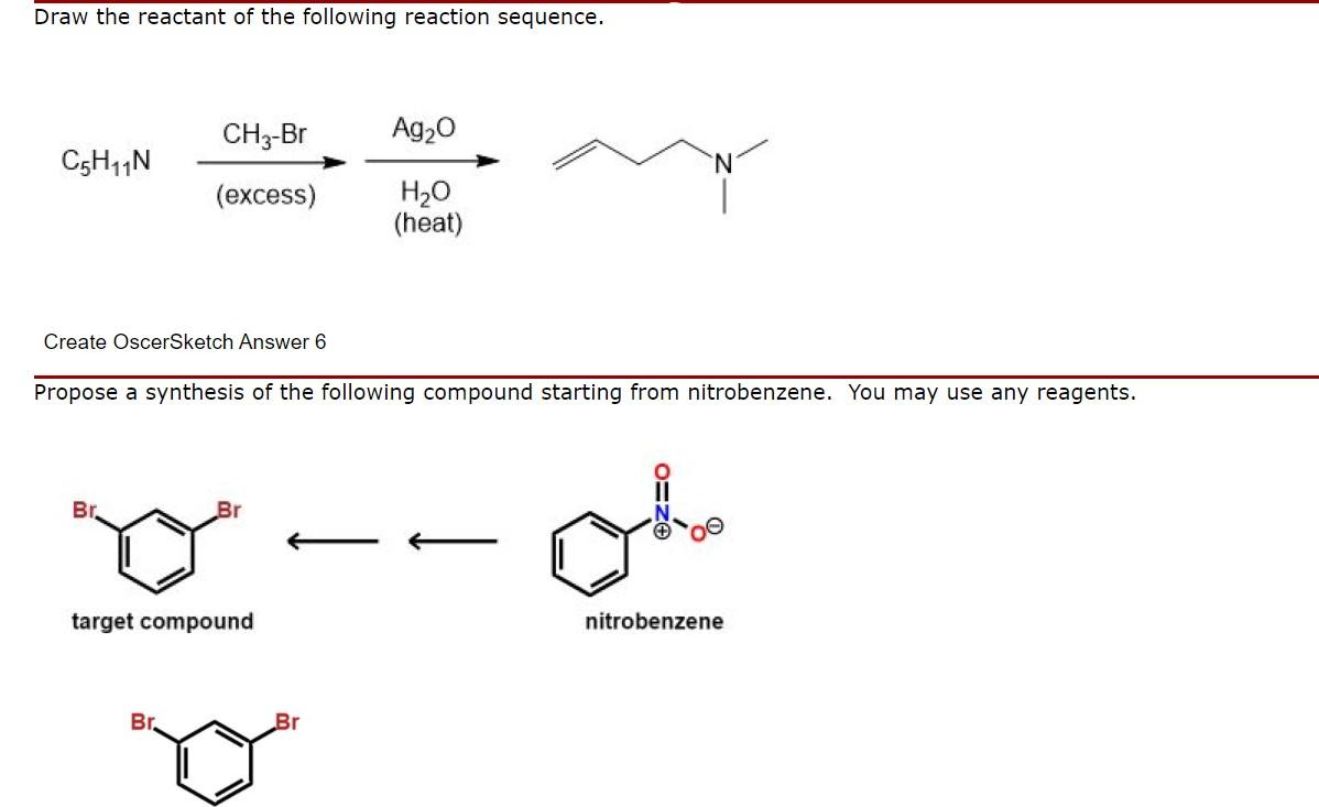 Solved Draw the reactant of the following reaction sequence. | Chegg.com