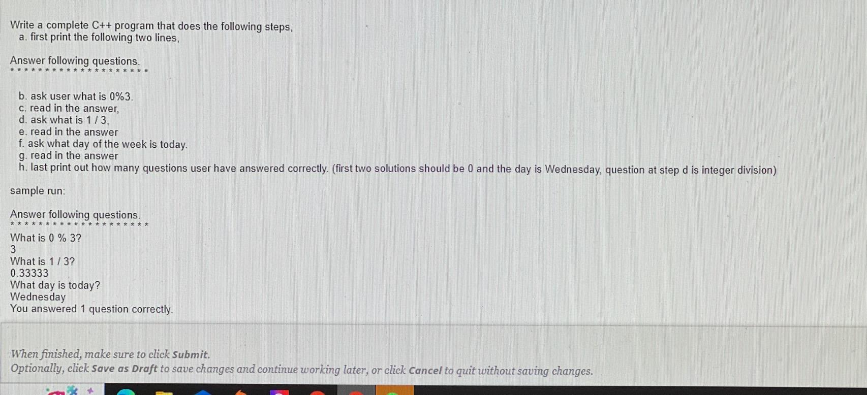 Solved Write a complete C++ program that does the following | Chegg.com