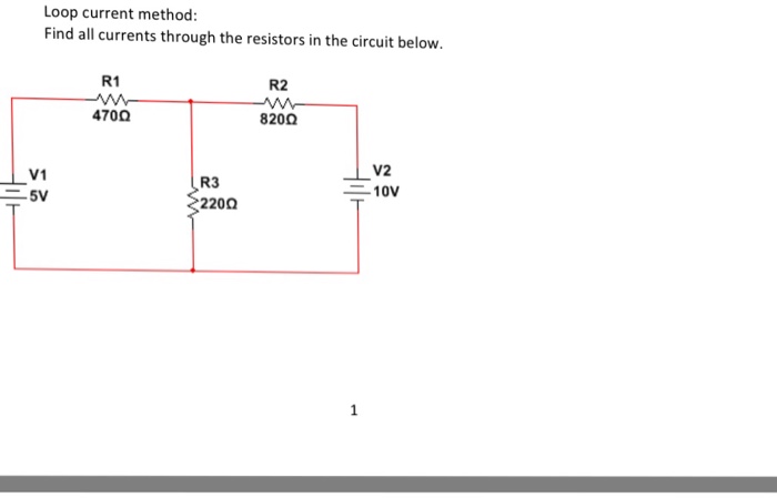 Solved Loop current method: Find all currents through the | Chegg.com
