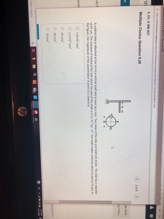 Solved ?Ch. 9 HW #27 ri Multiple Choice Question 9.26 1 of5 | Chegg.com