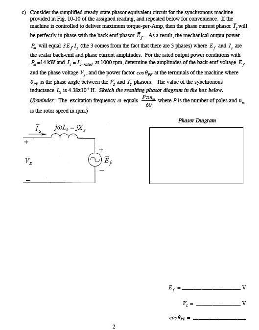 Solved The 16-pole PM synchronous machine used in a Honda | Chegg.com