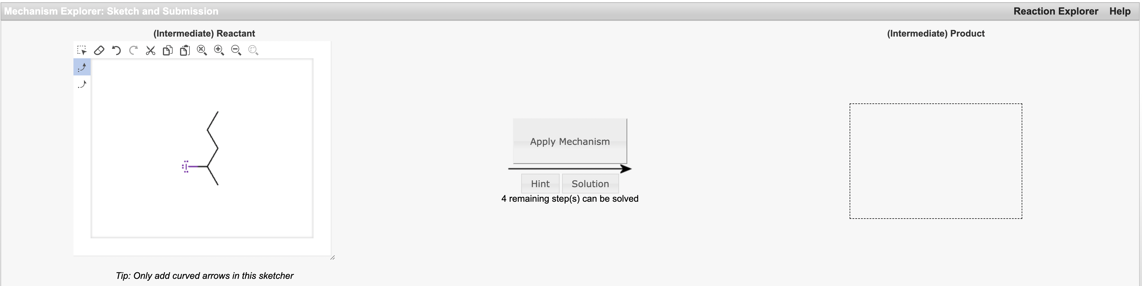 Solved (Intermediate) Product Tip: Only add curved arrows in | Chegg.com