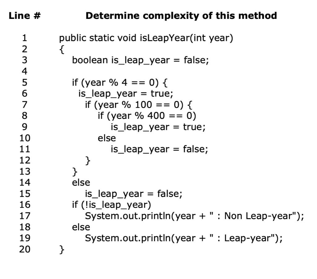Solved Trying to determine the complexity of these methods | Chegg.com