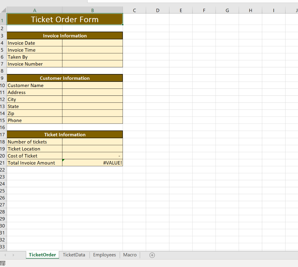 Solved 2 On the TicketOrder worksheet, use Trace | Chegg.com