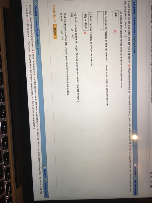 Solved A pilot heads his jet due east. The jet has a speed | Chegg.com