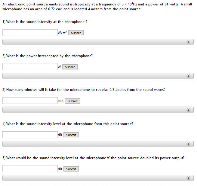 Solved An electronic point source emits sound isotropically | Chegg.com