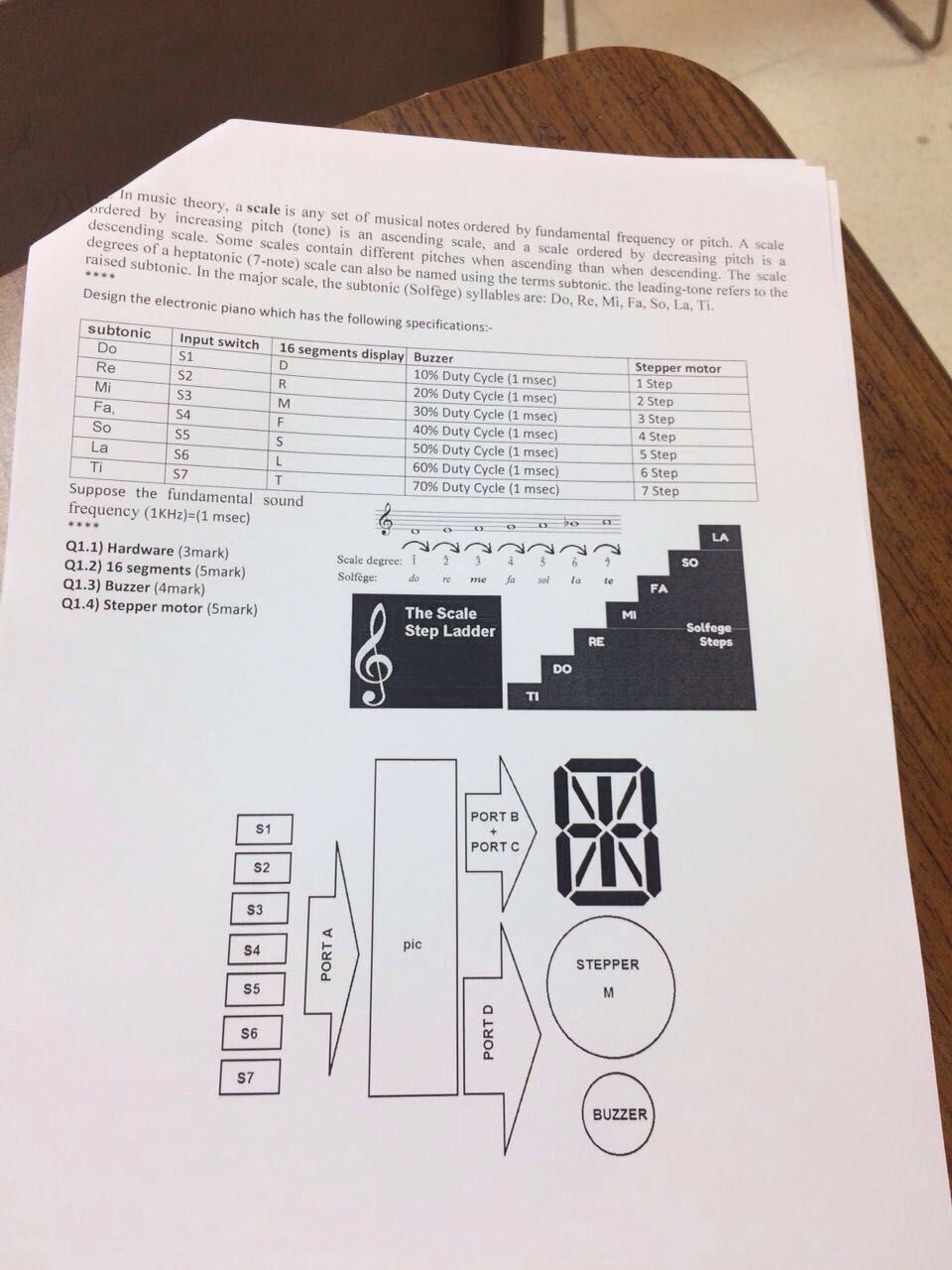 Solved Design And Write The Code With Pic16f877a 